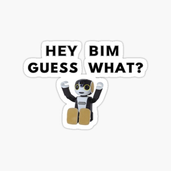 "Hey Bim Guess What - James May t-shirt" Sticker for Sale by Ma--Ja ...