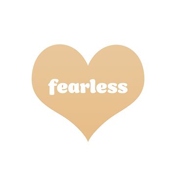 "Fearless Gold Heart" Sticker for Sale by iswiftyouwould | Redbubble