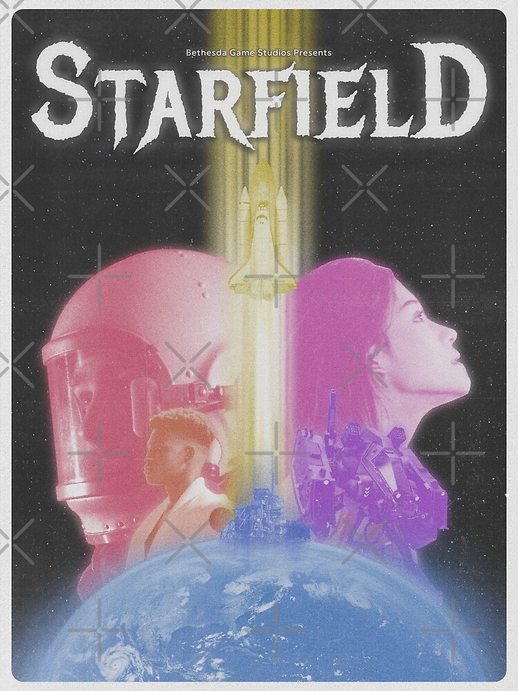 Poster for Sale mit "Starfield-Poster im Retro-Stil" von mangareality ...