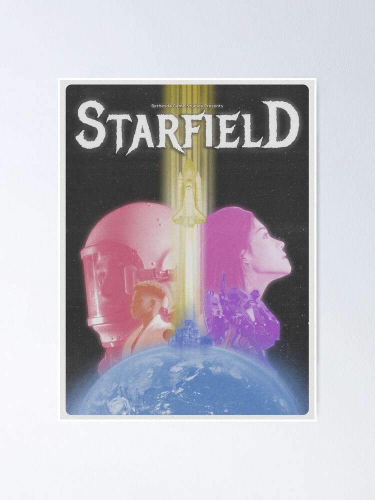 Poster for Sale mit "Starfield-Poster im Retro-Stil" von mangareality ...