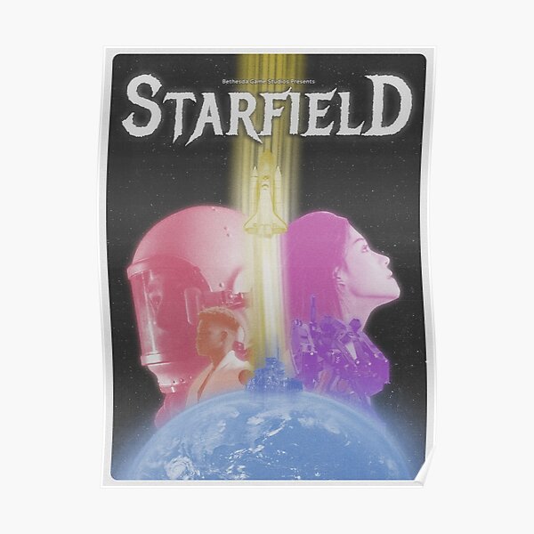 Poster for Sale mit "Starfield-Poster im Retro-Stil" von mangareality ...
