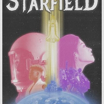 Poster for Sale mit "Starfield-Poster im Retro-Stil" von mangareality ...