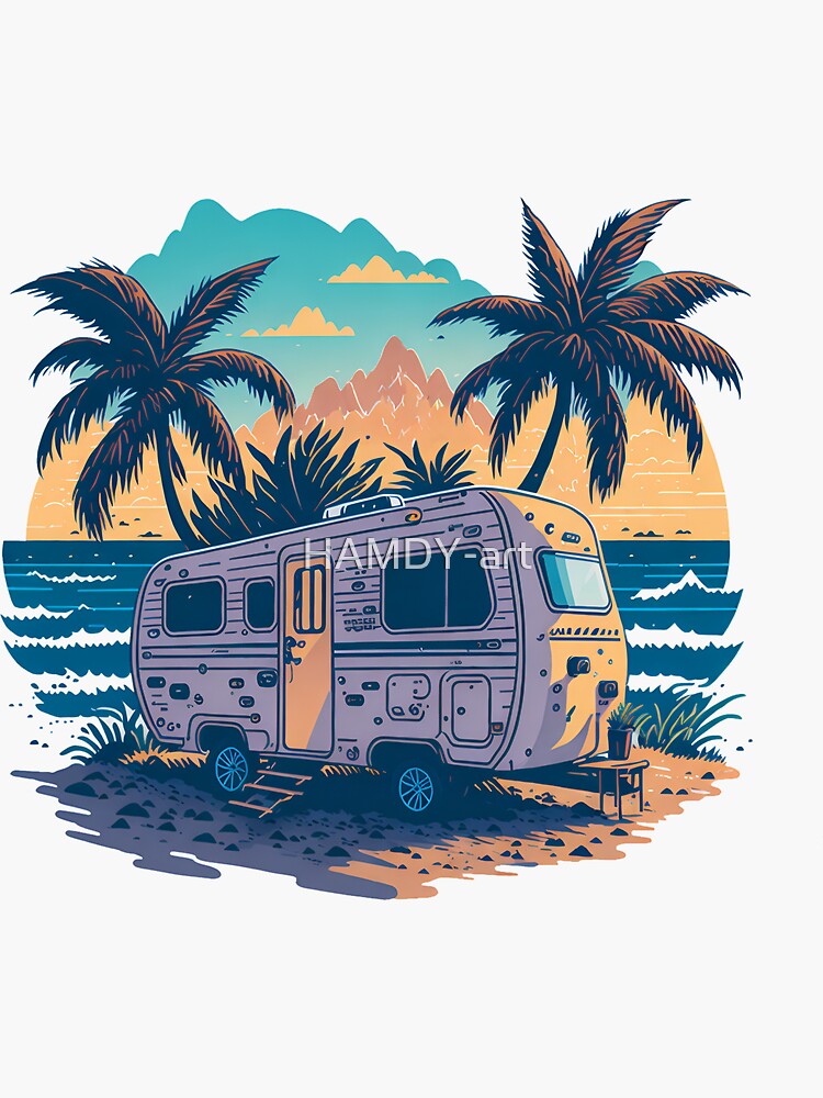 Caravan In The Land Of Pink And Gray Merch & Gifts for Sale | Redbubble