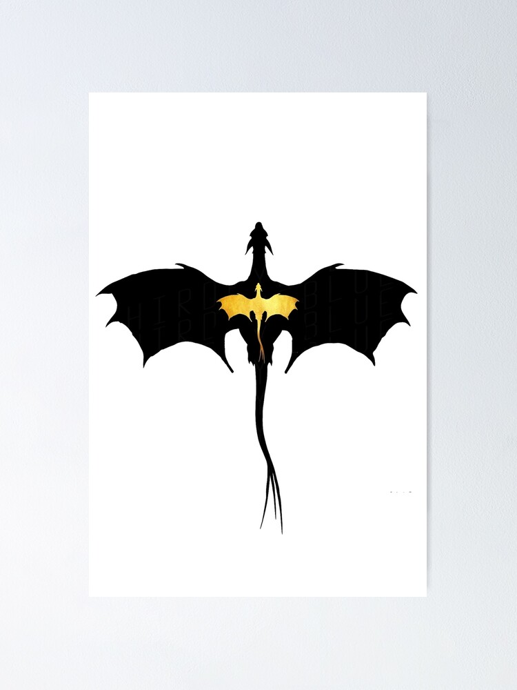 "Fourth Wing Dragon Relic/Tattoo" Poster for Sale by baranskini | Redbubble