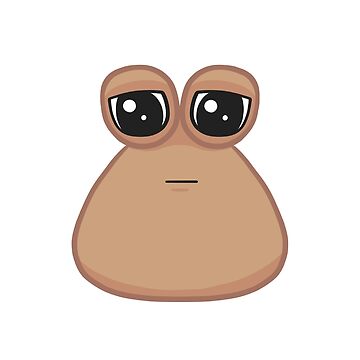 "Sad cute little cursed Pou" Sticker for Sale by ZakuroLou | Redbubble