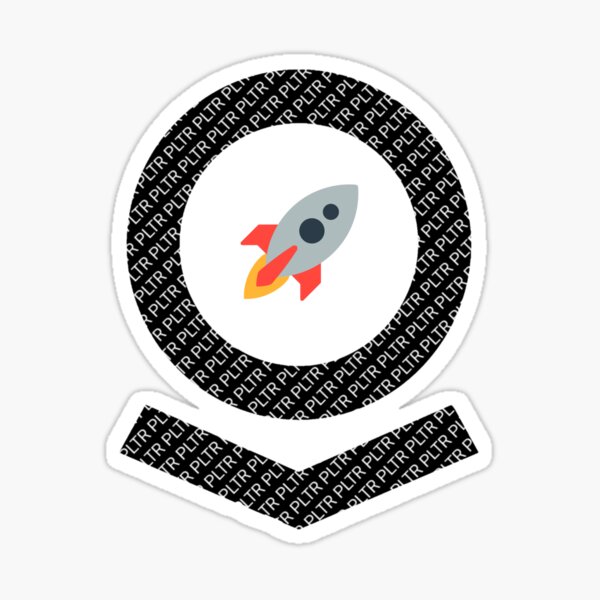 "Palantir PLTR rocket logo" Sticker for Sale by PLTRfans | Redbubble