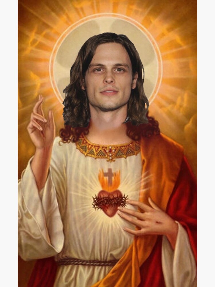 "spencer reid in his jesus era" Sticker for Sale by Imogen-mill123 ...