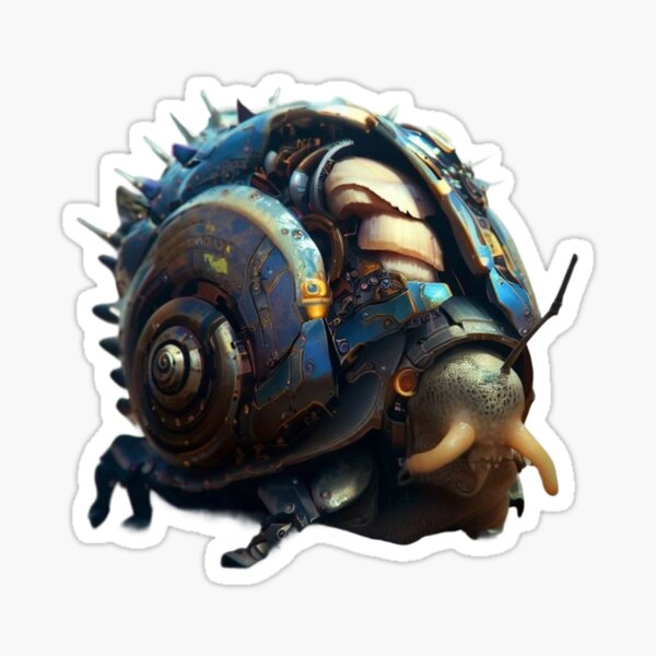 "Mecha Snail: The evolution of invertebrate life" Sticker by ...