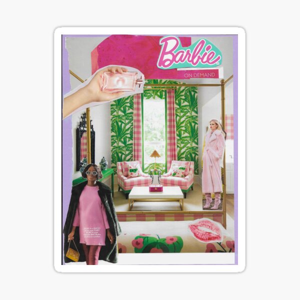 "Barbie collage art for new Barbie movie" Sticker for Sale by otrfl ...