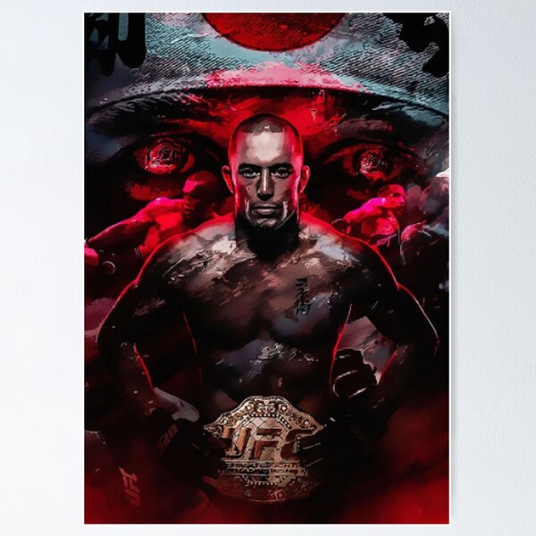 "George St Pierre UFC champion" Poster by DogeHub | Redbubble