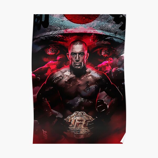 "George St Pierre UFC champion" Poster for Sale by DogeHub | Redbubble