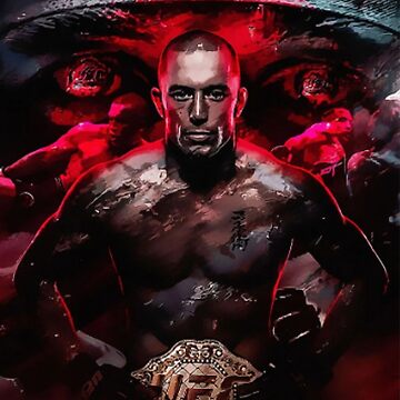 "George St Pierre UFC champion" Poster by DogeHub | Redbubble