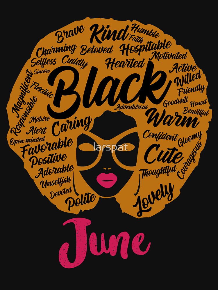 "Black Queens are born in June T-Shirt Gift Tee | African American ...
