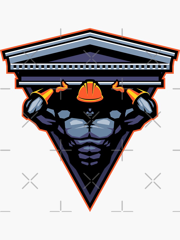 "Strong Man Lifting Weight | Gym" Sticker for Sale by Vector-Artist ...