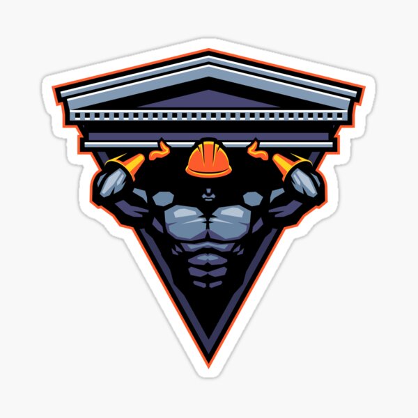 "Strong Man Lifting Weight | Gym" Sticker for Sale by Vector-Artist ...