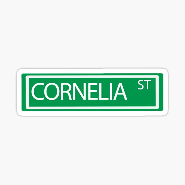 "Cornelia Street" Sticker for Sale by AubCreates | Redbubble
