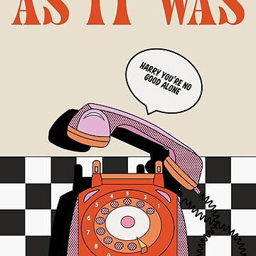 "As It Was- Harry Styles Poster" Poster for Sale by Esther Mizrab ...