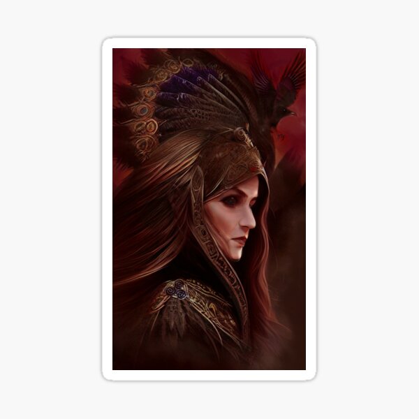 "The Morrigan (Badb/Nemain)" Sticker for Sale by AlannaKathy37 | Redbubble