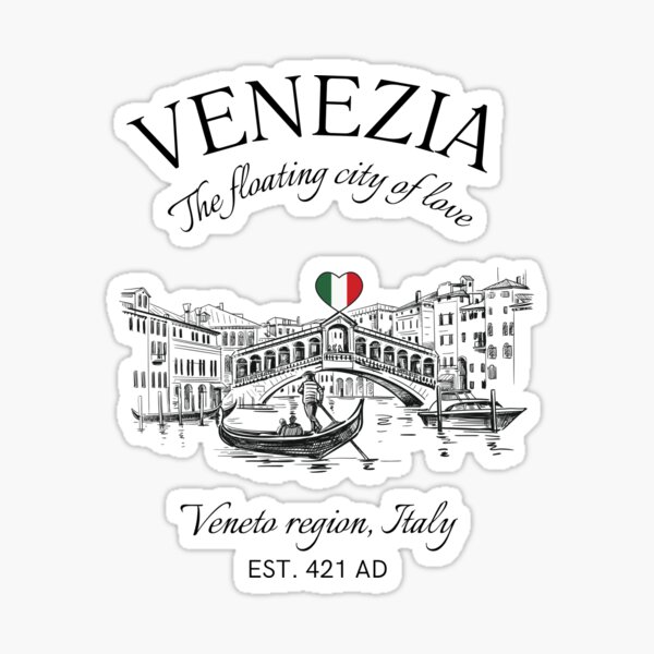 "Venezia City of Love" Sticker for Sale by Diz88 | Redbubble
