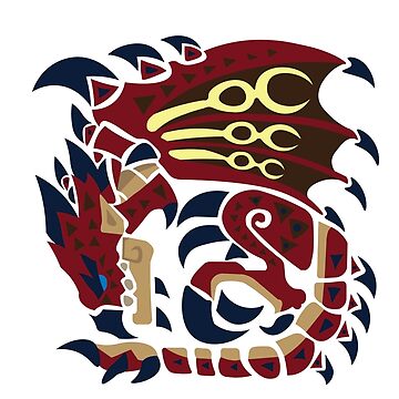 "DreadKing Rathalos icon (MHW Inspired)" Sticker for Sale by ...