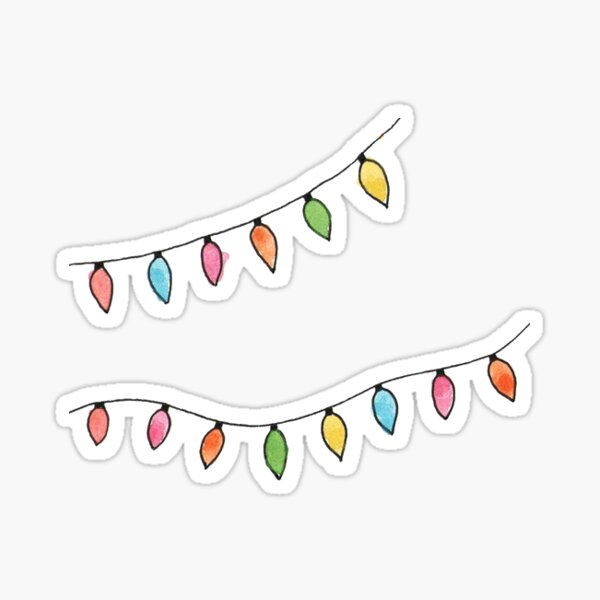 Stranger Things Lights Stickers | Redbubble