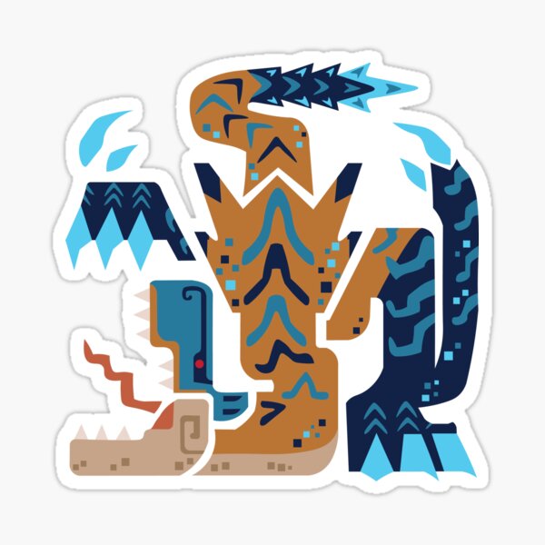 "Grimclaw Tigrex icon (MHW Inspired)" Sticker for Sale by BlackiePotter ...