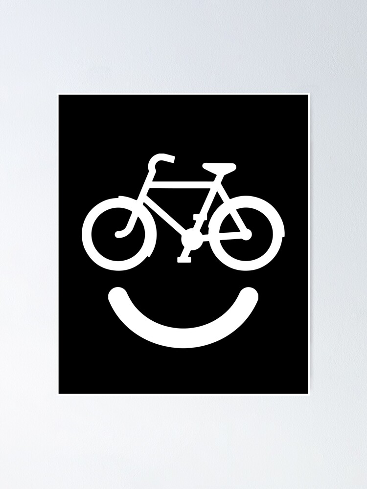 "Funny Bike Smile Bicycle Smiling Face at you" Poster for Sale by ...