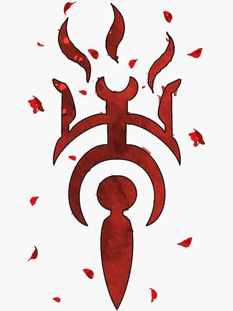 "Lilith Symbol Blood Petals" Sticker for Sale by StevenThomass | Redbubble