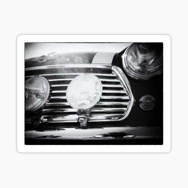 "Moody Mini. Classic swinging 60's British car." Sticker for Sale by ...