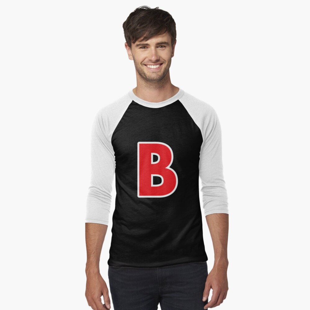 "B — Initial — The Letter B — Red and White" Sticker for Sale by ...
