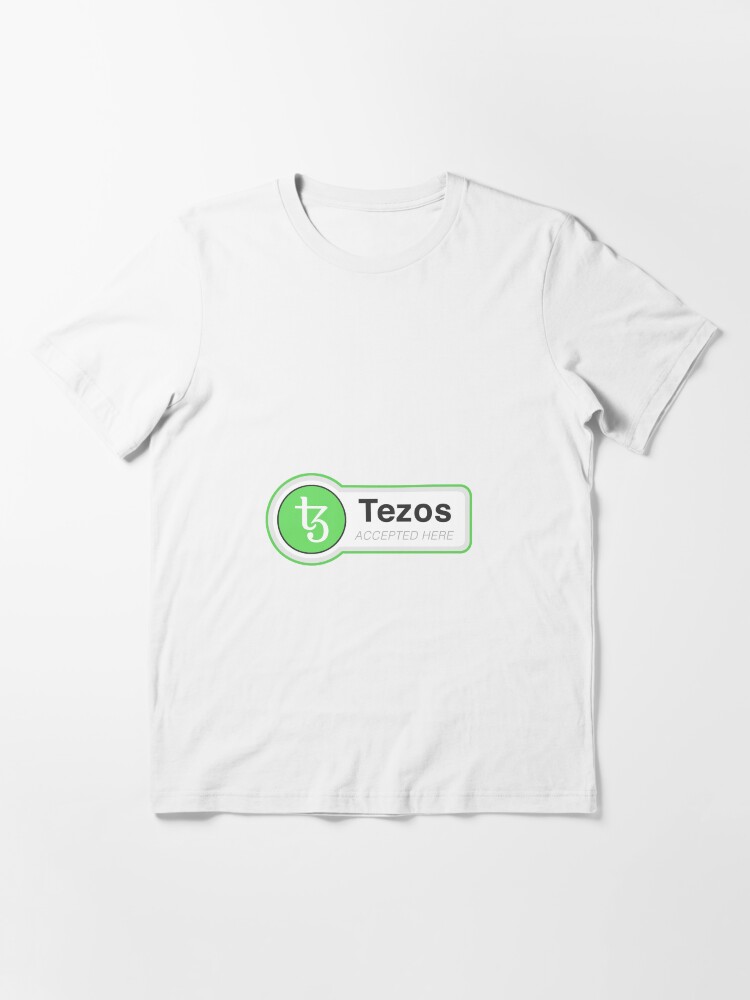 "Tezos XTZ Accepted Here" T-shirt for Sale by eldar | Redbubble | xtz t ...