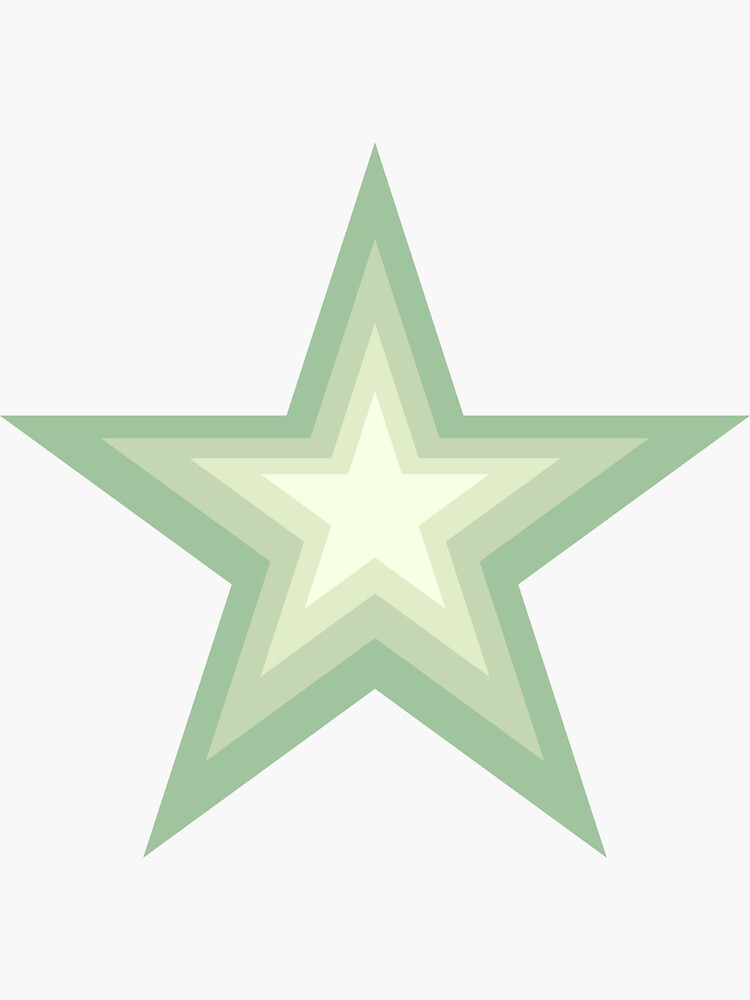 "Cute green star" Sticker for Sale by Kristka | Redbubble