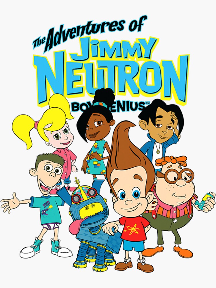 "Nickelodeon The Adventures Of Jimmy Neutron Characters " Sticker for ...