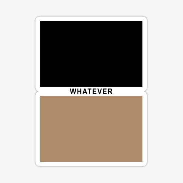 "WHATEVER" Sticker by CatByDesign | Redbubble