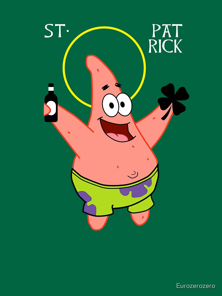 "Saint Patrick Star" T-shirt for Sale by Eurozerozero | Redbubble ...