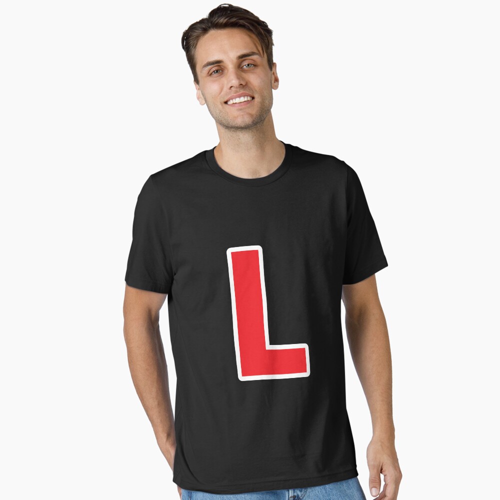 "L — Initial — The Letter L — Red and White" Sticker for Sale by ...