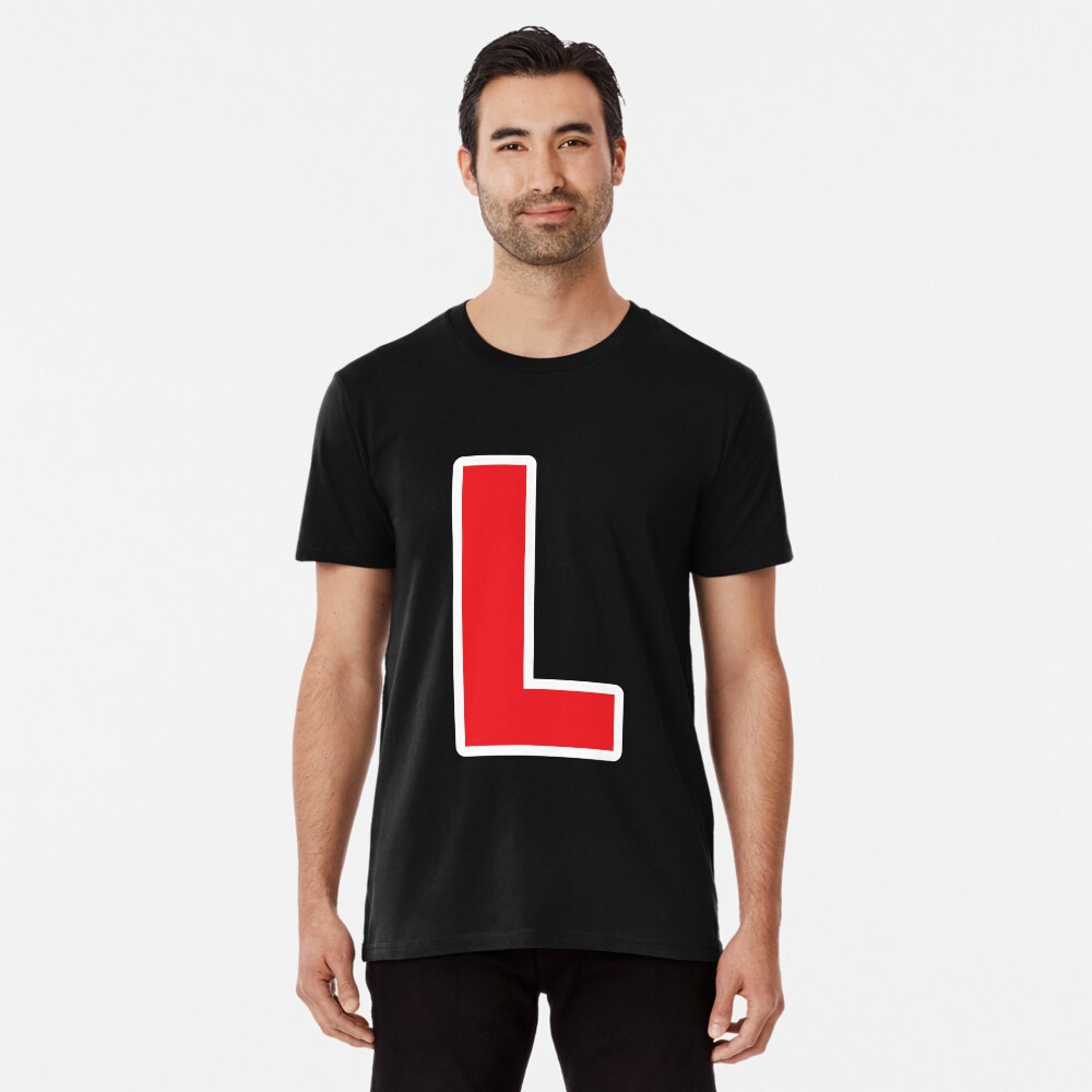 "L — Initial — The Letter L — Red and White" Sticker for Sale by ...
