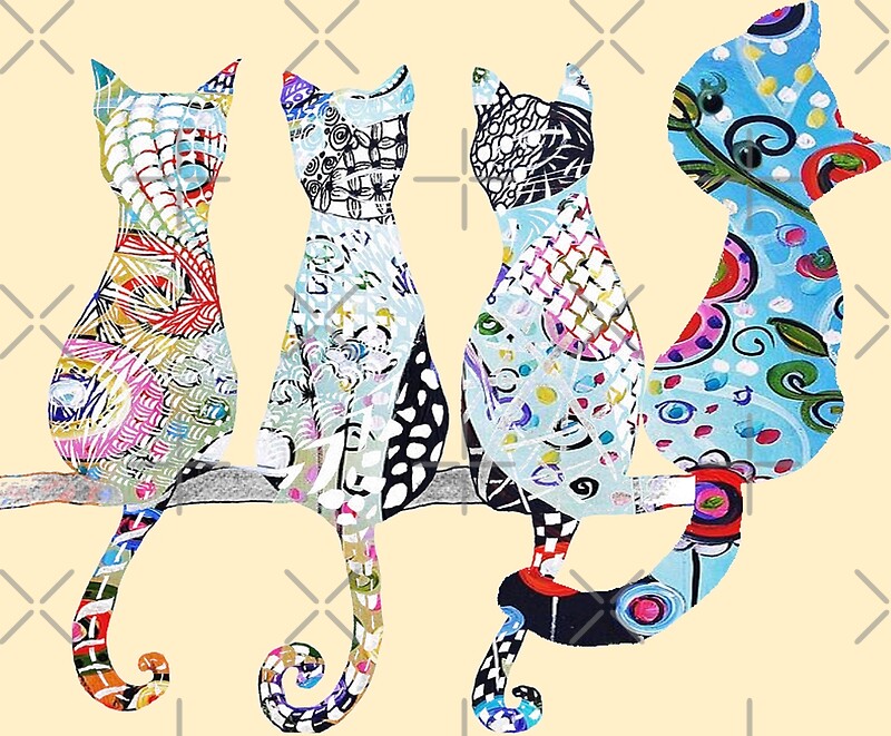 "Abstract CAT" by painterfrank | Redbubble