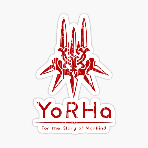 "yorha" Sticker for Sale by leoandila | Redbubble