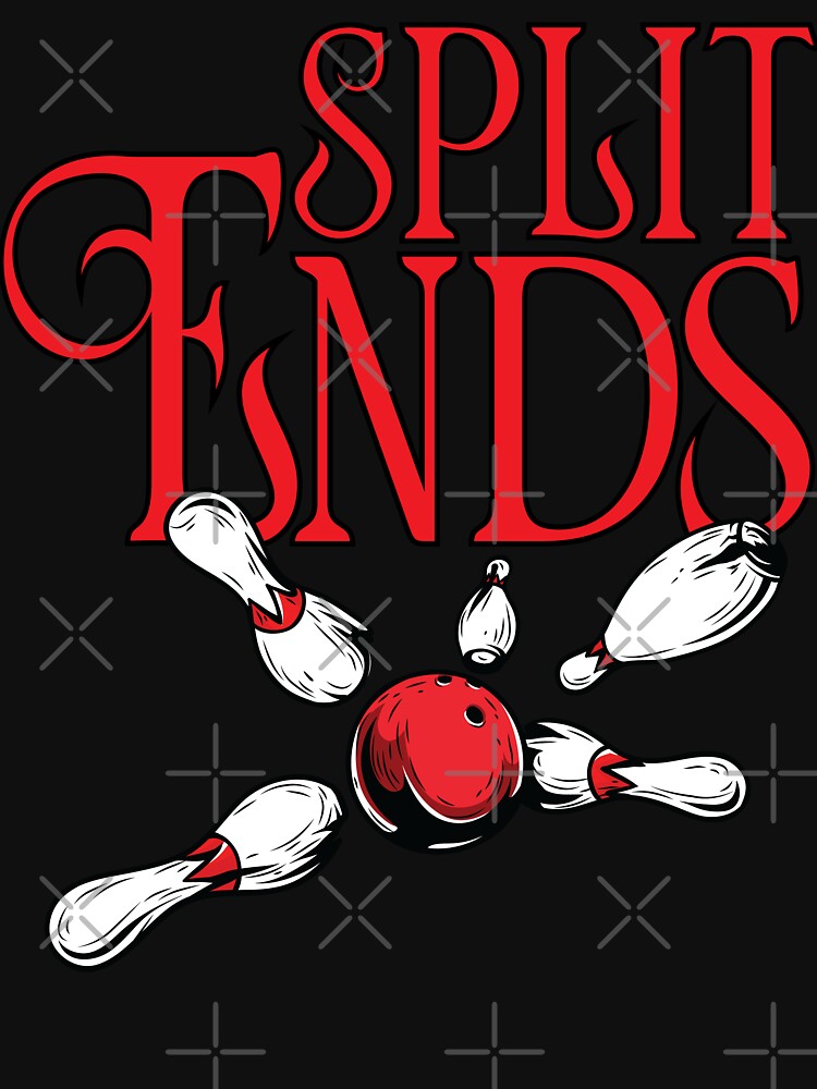 "Split Ends, funny bowling team name" T-shirt for Sale by maindeals ...