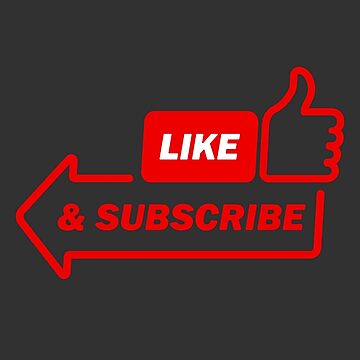 "Youtube subscribe button-Like and subcribe icon" Sticker for Sale by ...