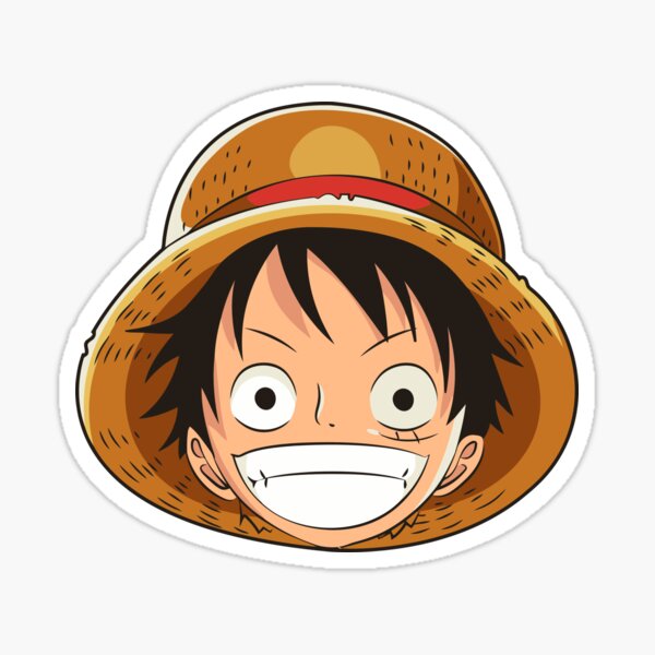 "One Piece Face Luffy" Sticker for Sale by CityAnime | Redbubble