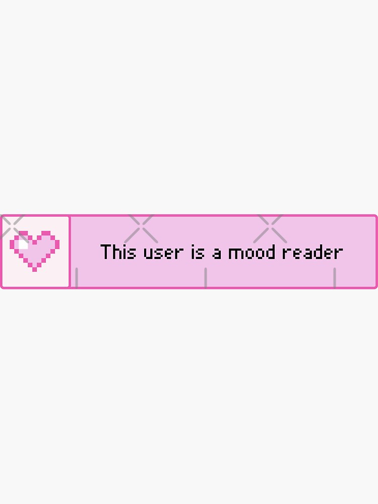 "This user is a mood reader" Sticker for Sale by Latinoladas | Redbubble