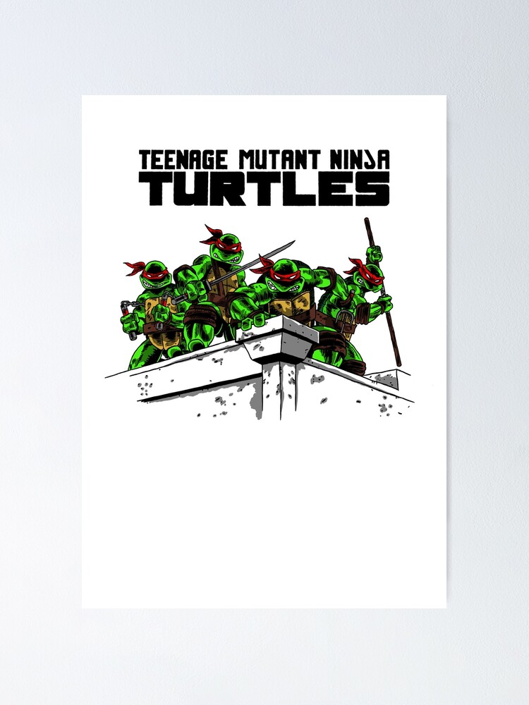 "old school ninja colour" Poster by OLLIEJONES | Redbubble