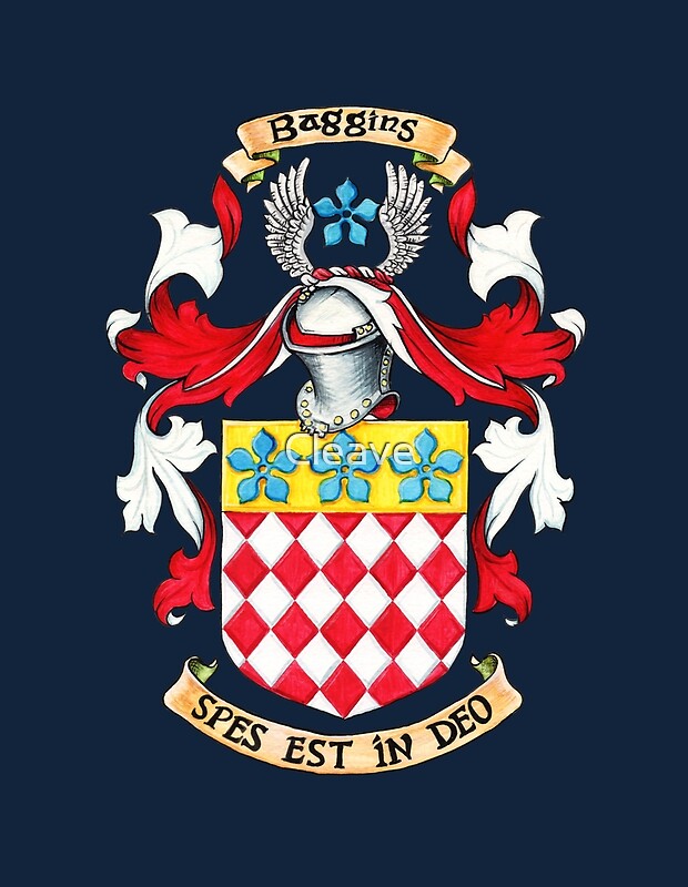 "Ancient Noble House of Baggins" by Cleave | Redbubble