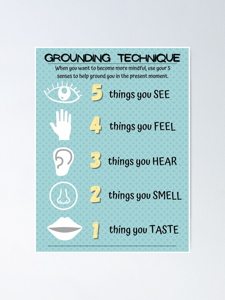"Grounding Technique" Poster for Sale by DianaTheo | Redbubble