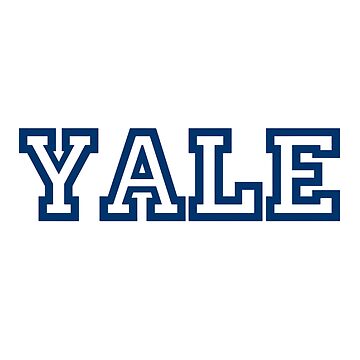 "Yale - College Font" Sticker for Sale by GrrTigerDesigns | Redbubble