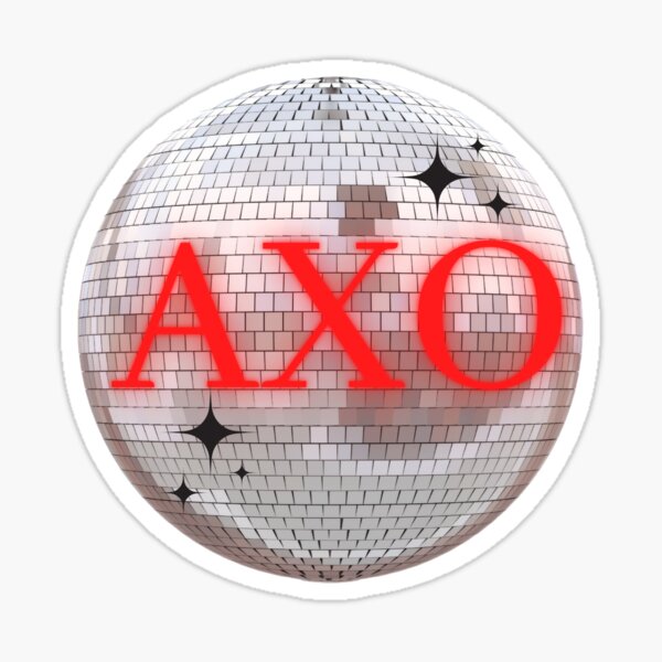"Alpha Chi Sorority Disco Design" Sticker for Sale by Lydia Kelley ...