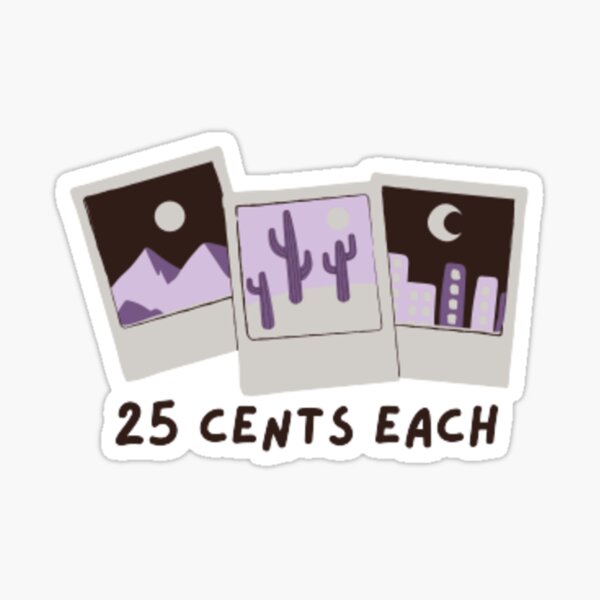 "photos: 25 cents each from timeless - Taylor Swift" Sticker for Sale ...