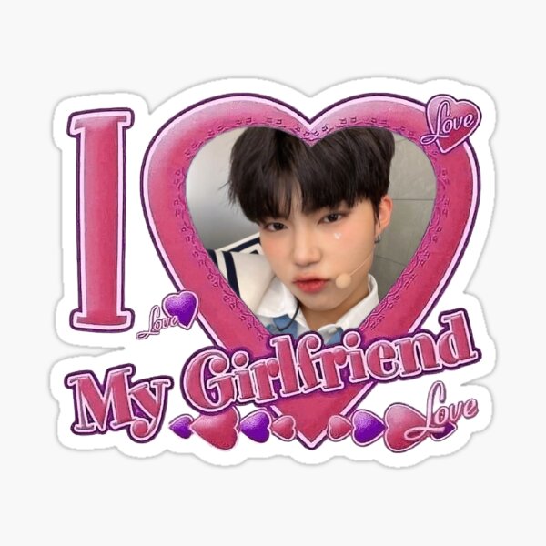 "i love my girlfriend gunwook" Sticker for Sale by odinsxn | Redbubble